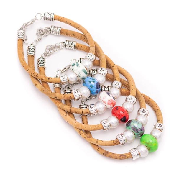 Bracelet en liège artisanal vegan - Morgane – Artisans du Liège